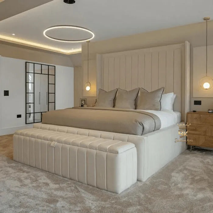 Wingback Beds With Storage | Handmade Winged Bed Frames | Bedroomking