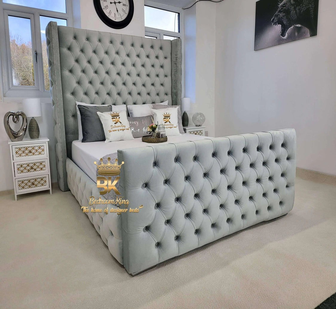 Wingback Beds With Storage | Handmade Winged Bed Frames | Bedroomking