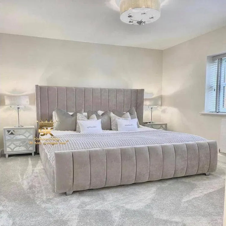 Wingback Beds With Storage | Handmade Winged Bed Frames | Bedroomking